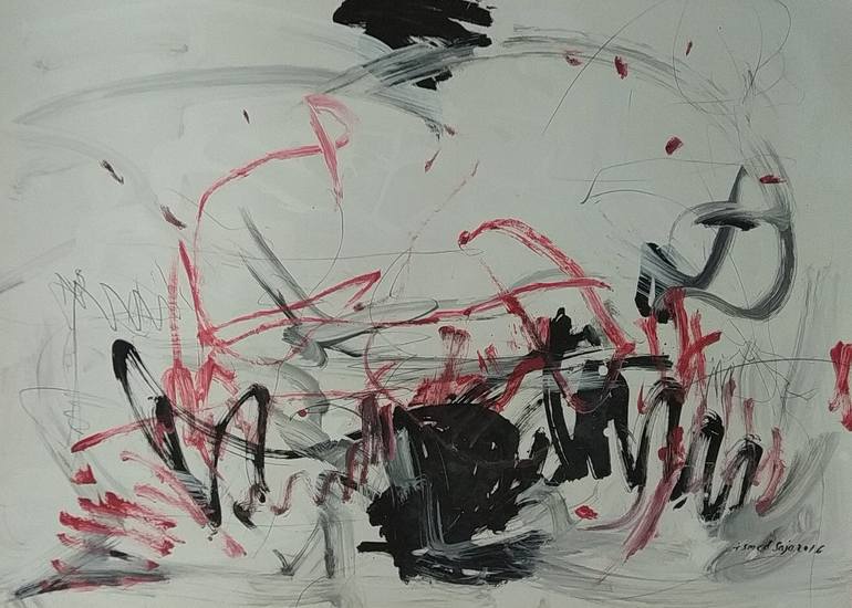 Lambaian coretan Painting by Ismed Sajo | Saatchi Art