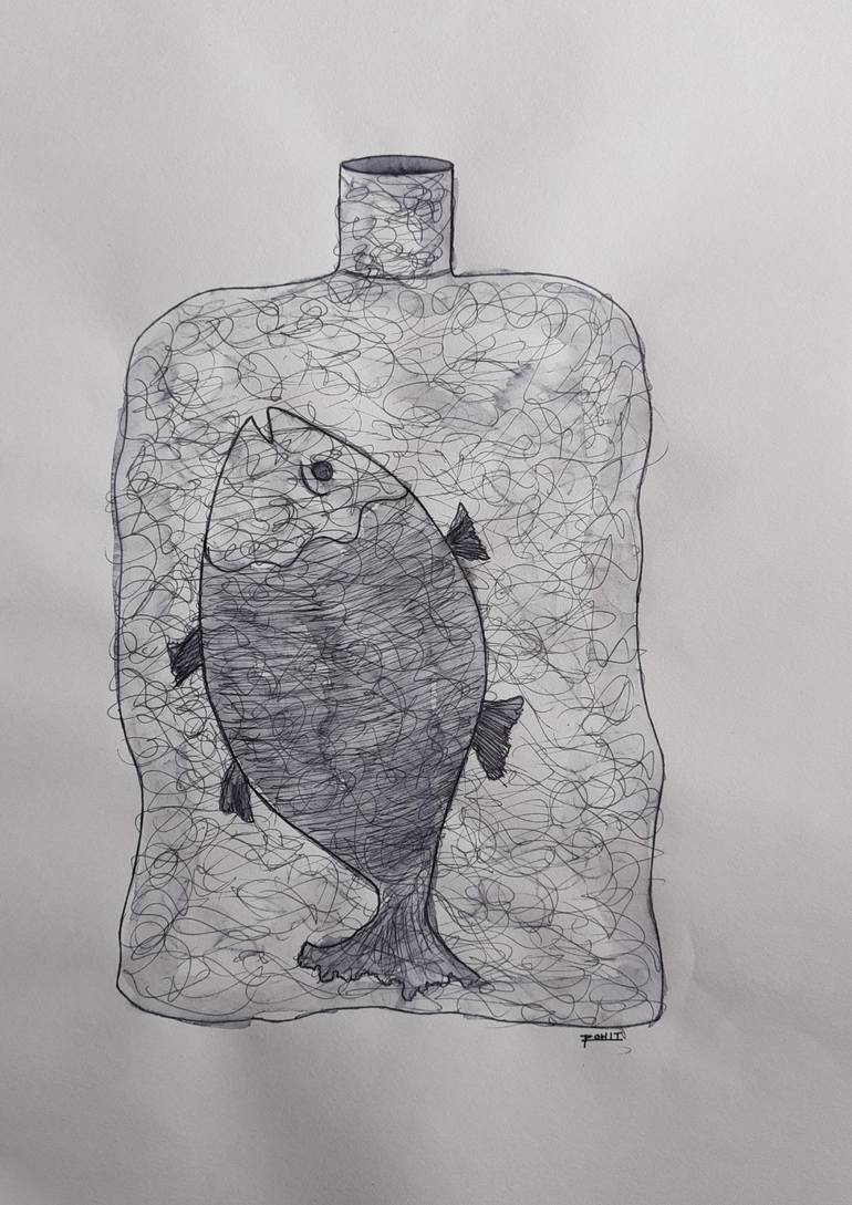 Emotional Impact Drawing by Rohit Sansanwal | Saatchi Art