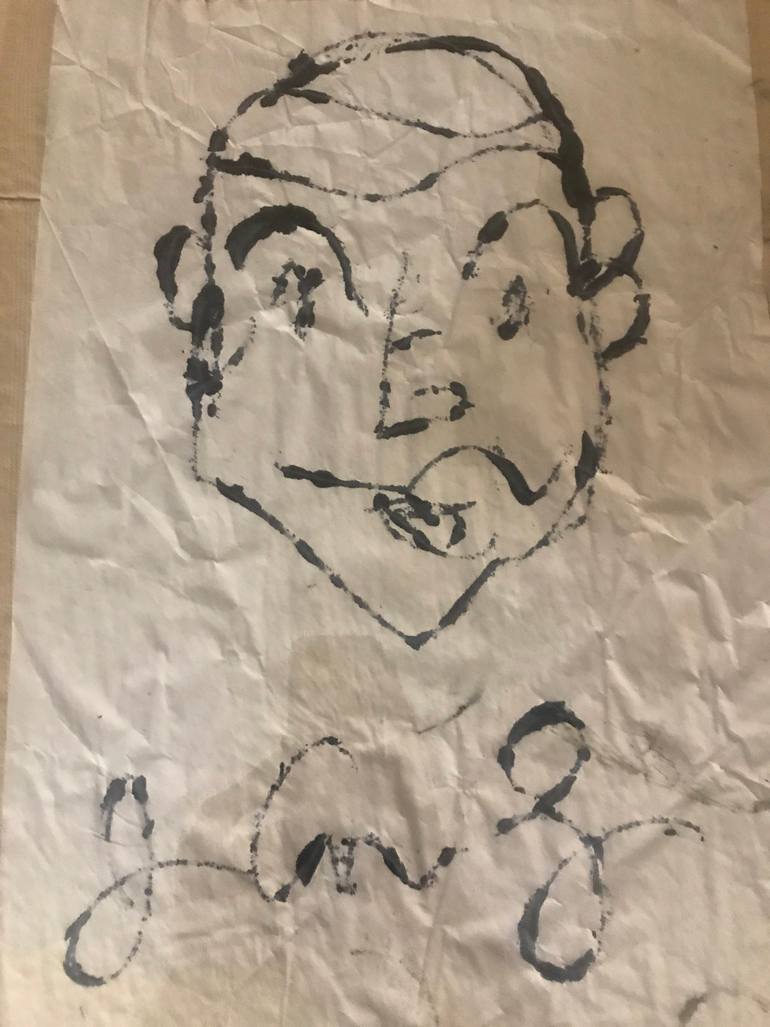 Man face in grace Drawing by Jose Meraz | Saatchi Art