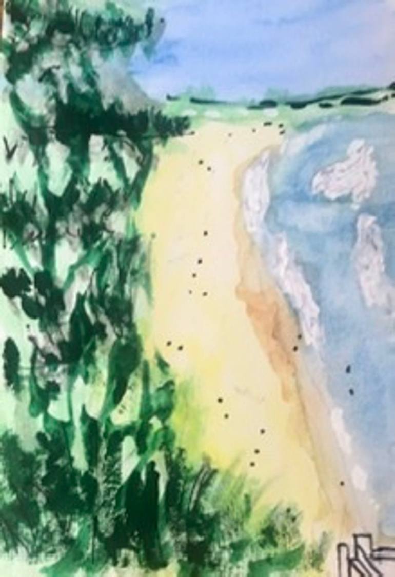 Bondi Daze Drawing by Janice Brown | Saatchi Art