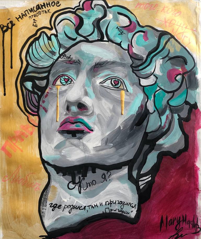 Ancient contemporary artwork - print, mythology, Apollo Painting by ...