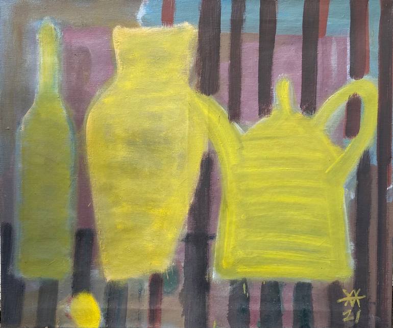 Golden still life Painting by Artem Vasilenko | Saatchi Art