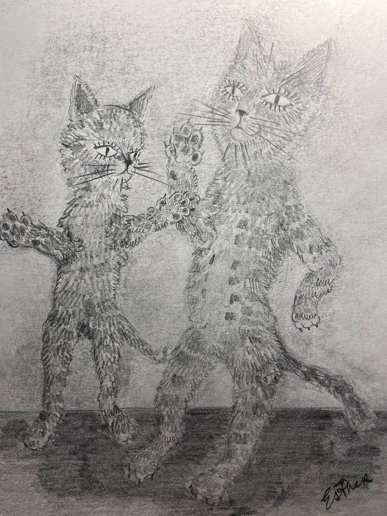 The Curly’s go Dancing Drawing by Esther Suzanne Scott - Mackay ...