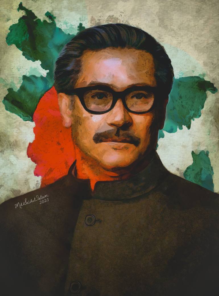 A Nation's Heartbeat: Artistic Homage to Bangabandhu Digital by Md ...