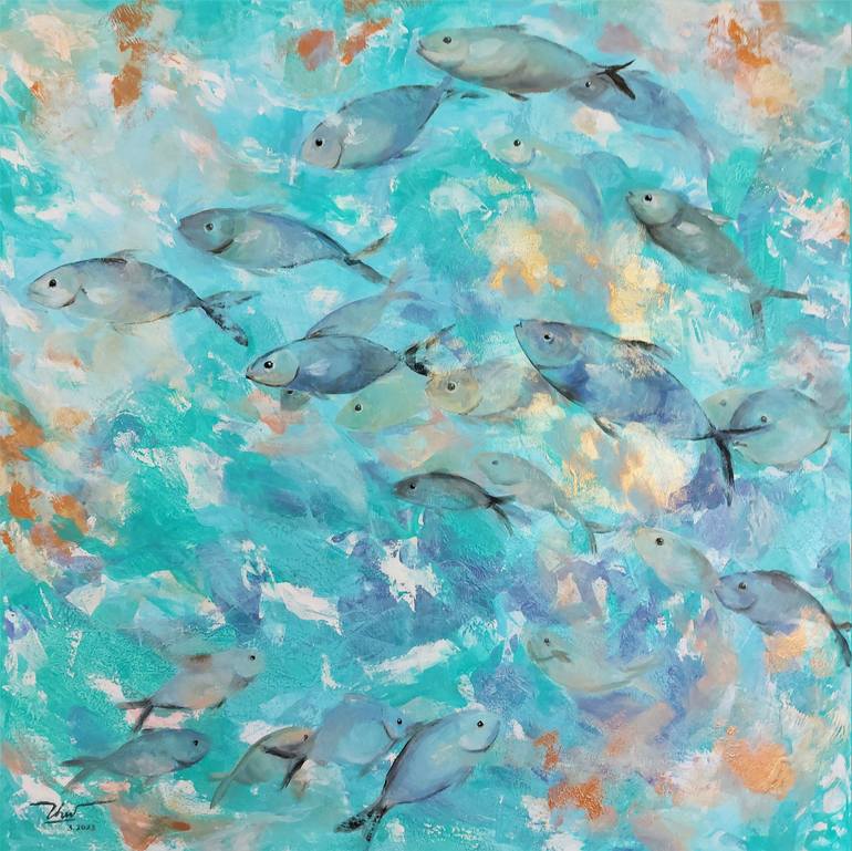 Journey II Painting by Thu Nguyen | Saatchi Art