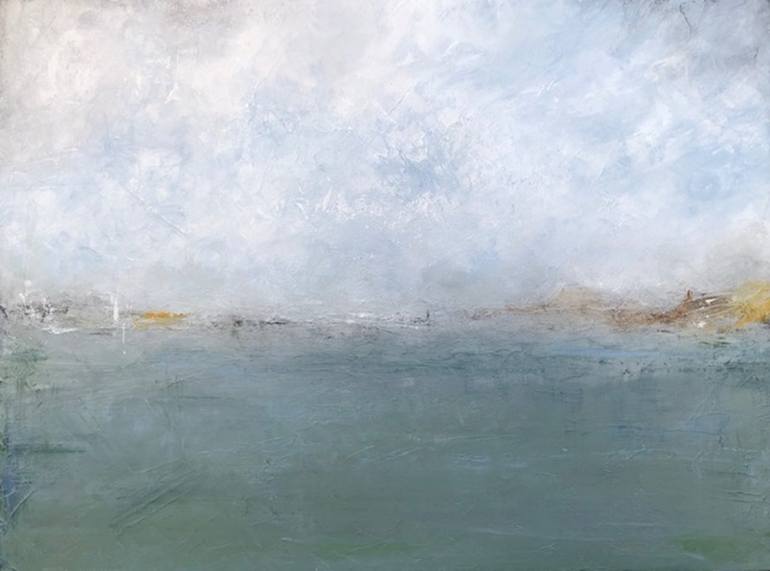 Lighthouse Abstraction Painting by Elisabeth Riley | Saatchi Art