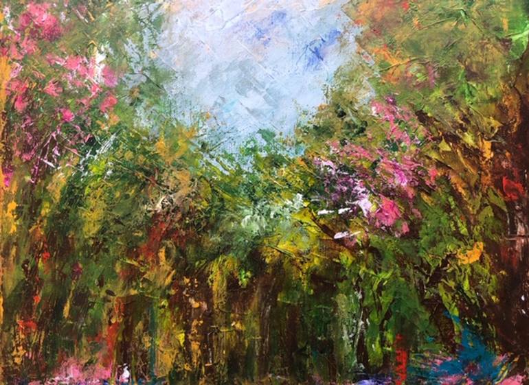 Spring Forest Painting by Elisabeth Riley | Saatchi Art
