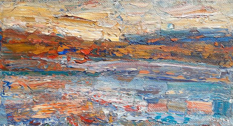 Northern river Painting by Denis Kozlovsky | Saatchi Art