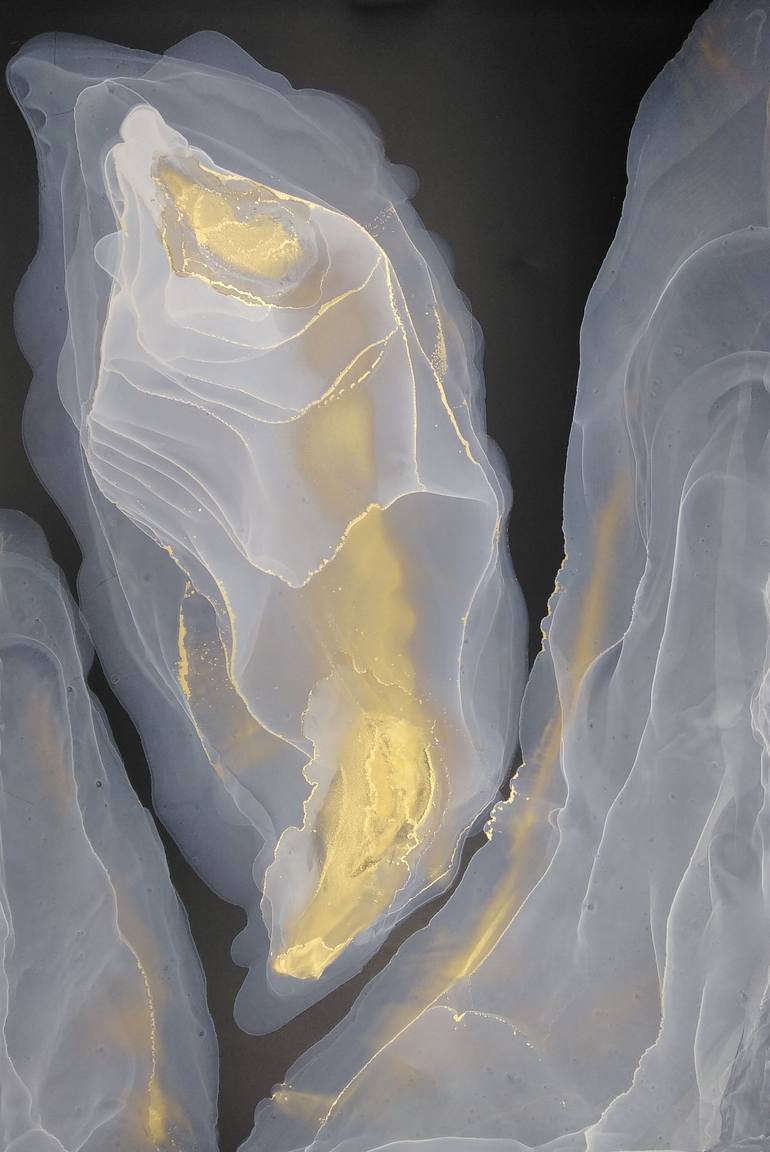 Tenderness. Unique edition Painting by Yanina Savina | Saatchi Art