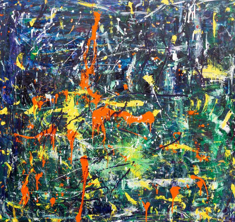 Primal Stars Painting by Rachel Ruff | Saatchi Art