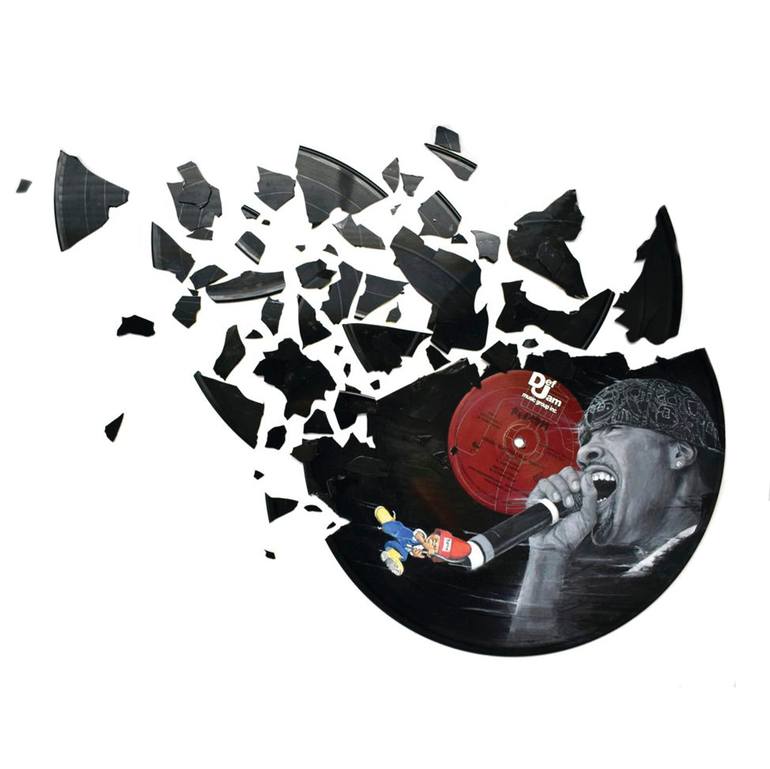 Redman - Smash Sumthin' - Hand-Painted Vinyl Art 1/1 Painting by ...