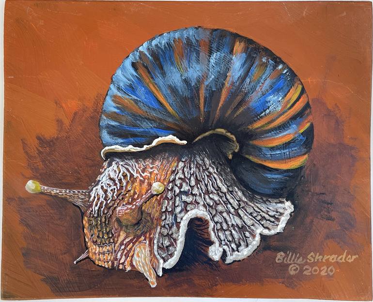 Giant African Snail Painting by Billie Shrader | Saatchi Art