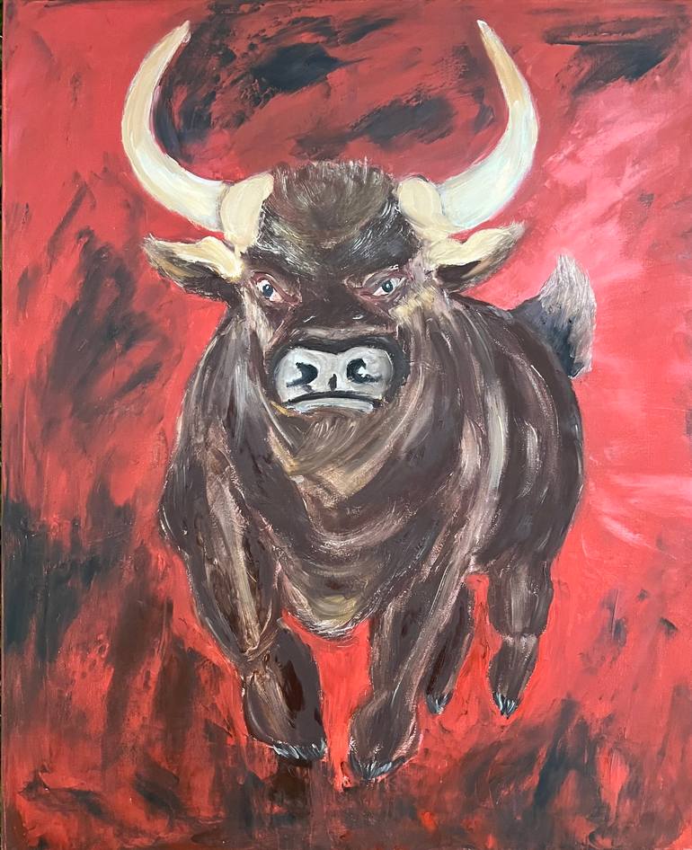 “Raging Force” Painting by Tatiana Dulac | Saatchi Art