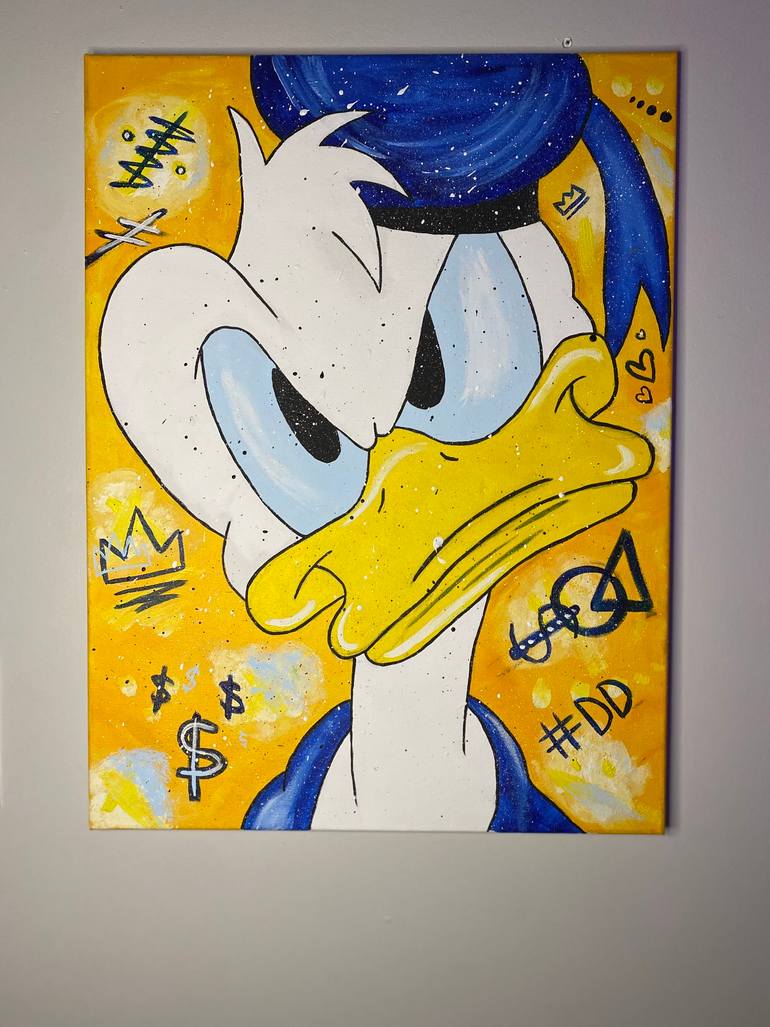 Donald Duck Painting by Phyllis Simmons | Saatchi Art