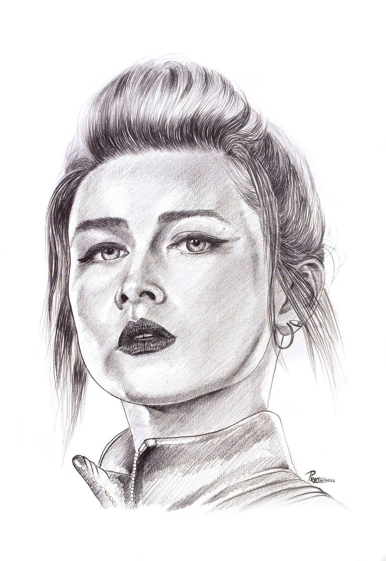 Yelena Belova Drawing by Prat Designs | Saatchi Art