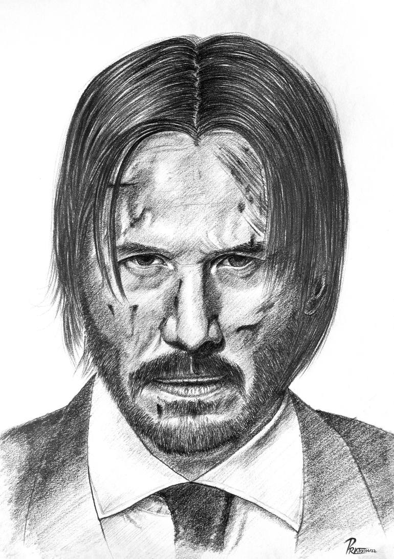 John Wick Drawing by Prat Designs | Saatchi Art