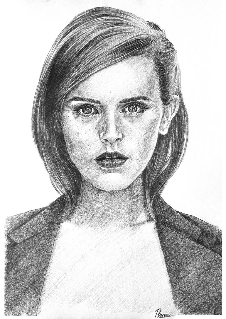 Emma Watson Drawing by Prat Designs | Saatchi Art