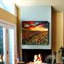 Poppy Panorama Painting by Michael Hartstein | Saatchi Art