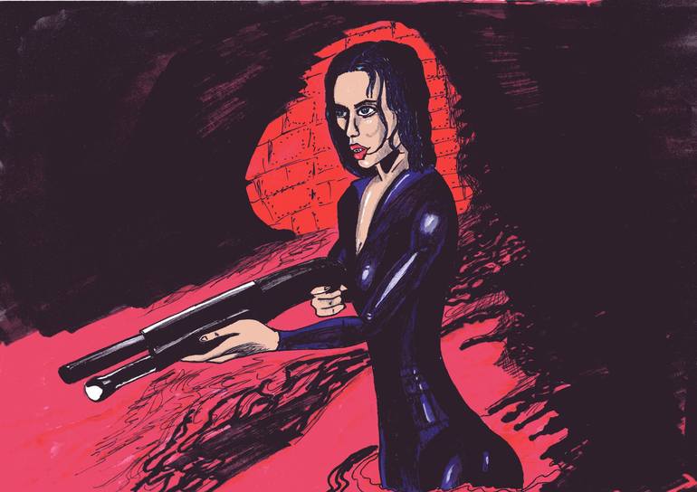 Selene Drawing by Fill Matevski | Saatchi Art