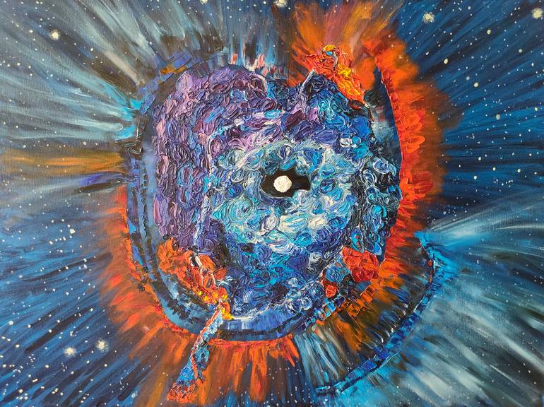 Supernova explosion Painting by Alukera Li | Saatchi Art