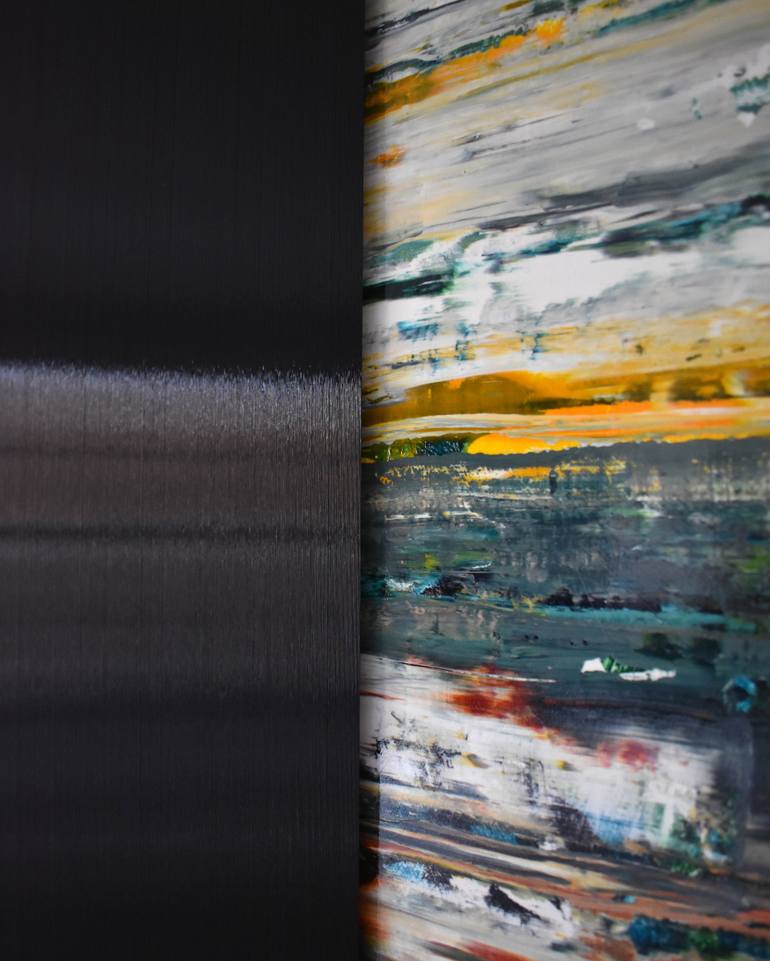 Abstract painting with Black Nylon Monofilament #1 Painting by Robert ...