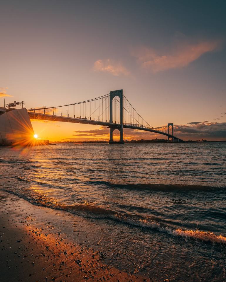 Whitestone Bridge At Night
