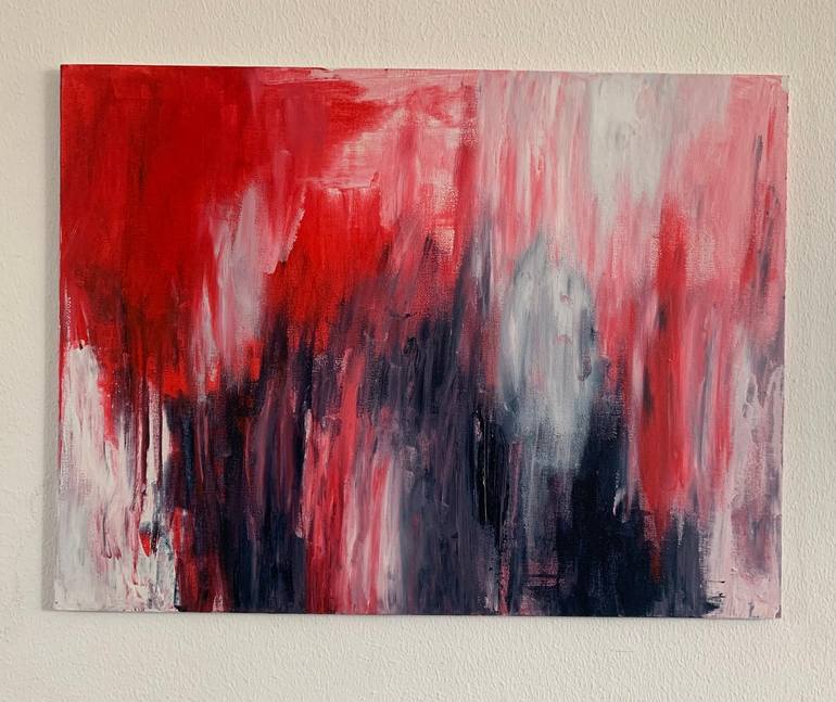 Red Rain. Painting by Casey Leonard | Saatchi Art