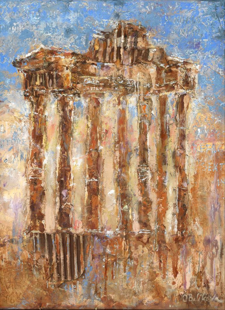 columns Painting by Olga Belikova | Saatchi Art