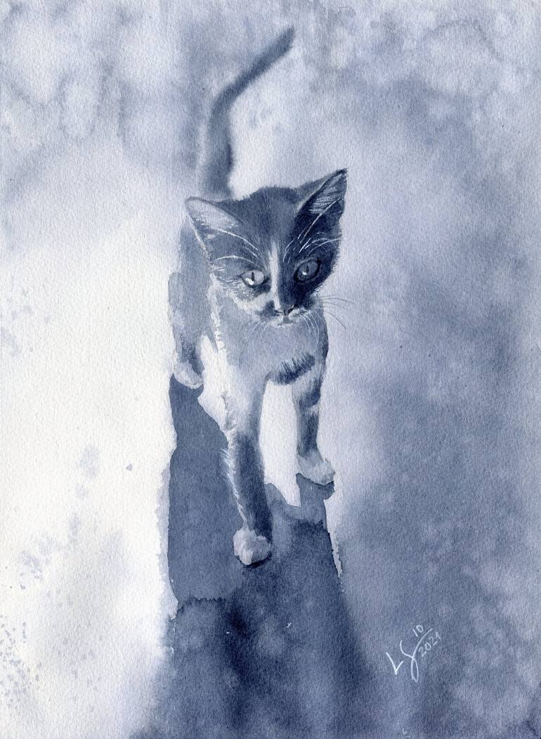 Curious Gaze Painting by Svitlana Lagutina | Saatchi Art