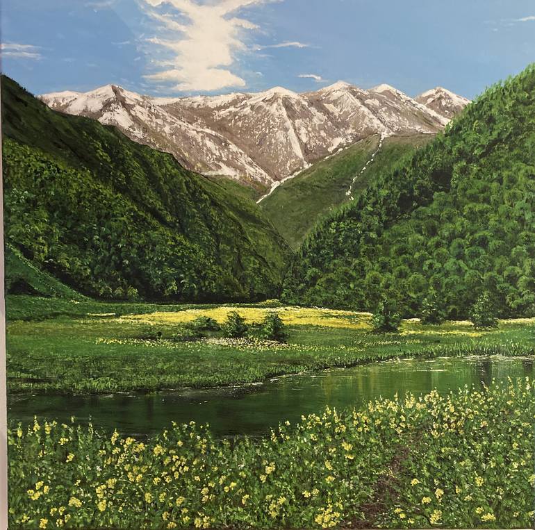 North of Iran- pure beauty Painting by Elahe Jalili | Saatchi Art