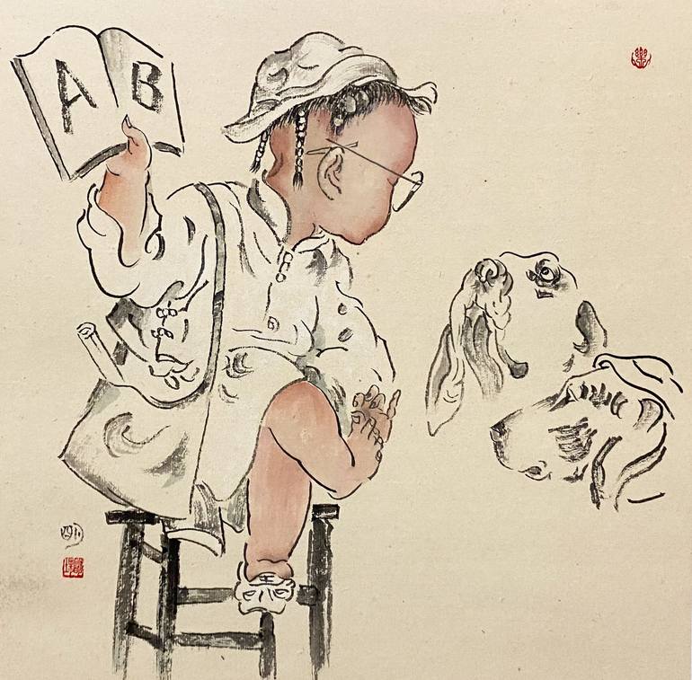 Childlike Drawing by Li Ming | Saatchi Art