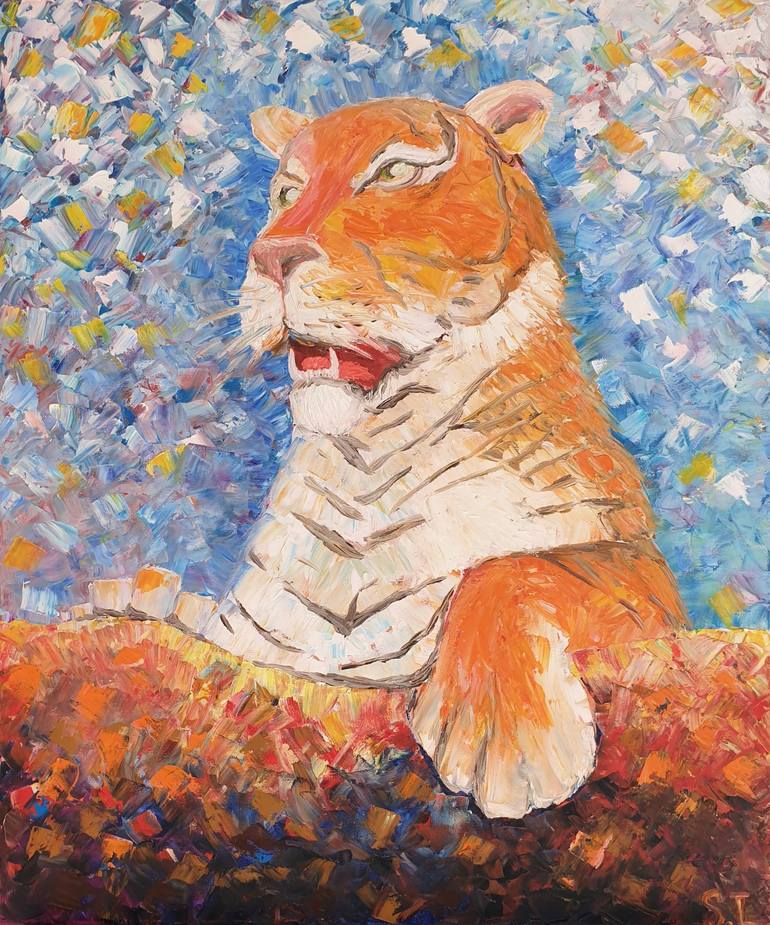 Roar Painting by Lili Bell | Saatchi Art