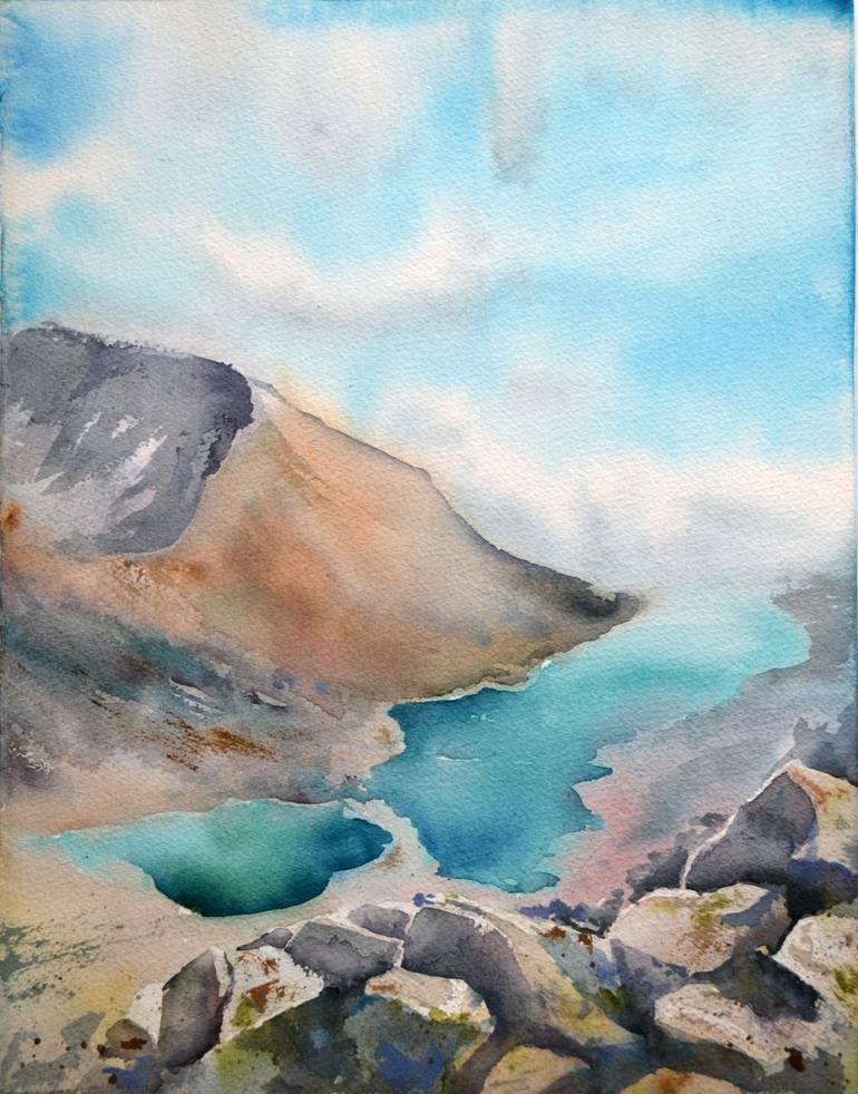 Form Altai mountains trip Painting by Natalia Zay | Saatchi Art