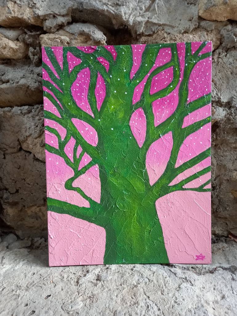 tree branches Painting by Katja Katjabugatti | Saatchi Art