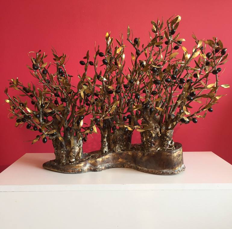 Three Old Olive Trees Sculpture by Semra Ozumerzifon | Saatchi Art