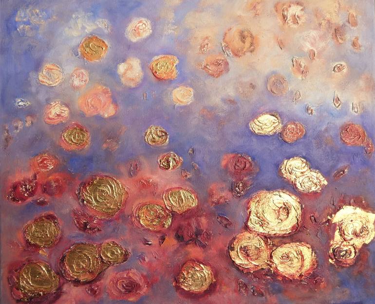 Golden Roses Painting by Felicia Trales | Saatchi Art