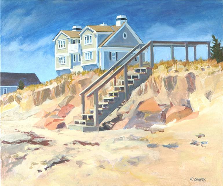 Stairway To Heaven, Avenue A Painting by Abby Lammers | Saatchi Art