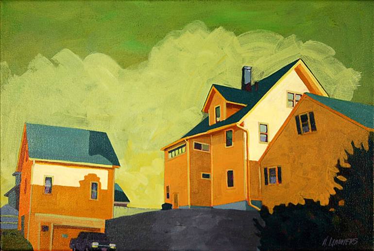 Hartsen Street Sunset II Painting by Abby Lammers | Saatchi Art