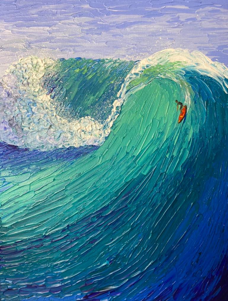 Point break Painting by Guzaliya Xavier | Saatchi Art