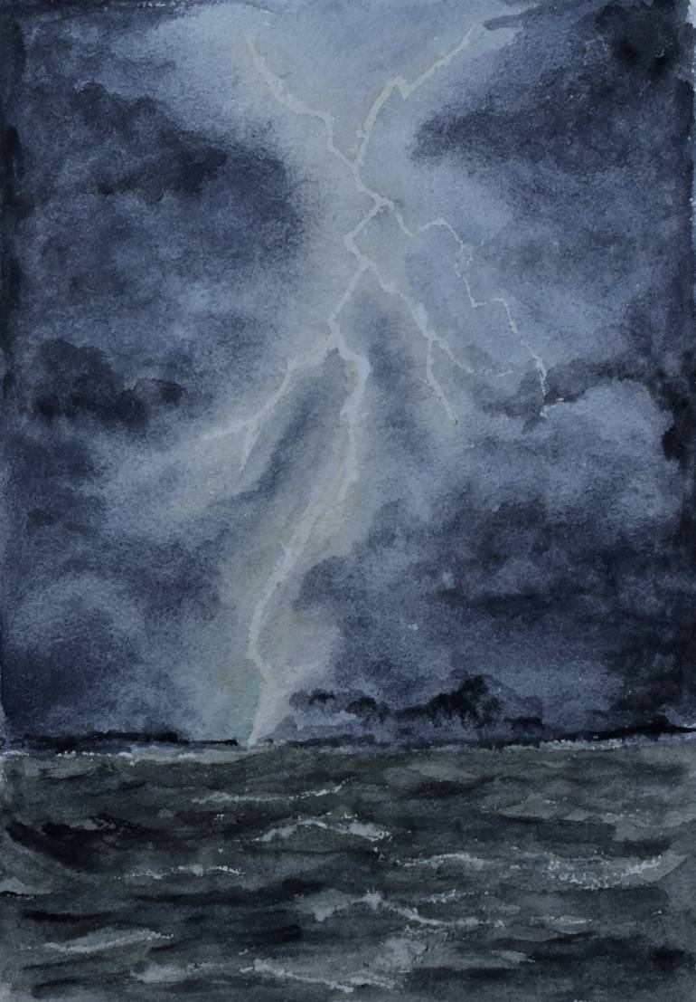 Lightning Painting by Nidhi Srivastava | Saatchi Art