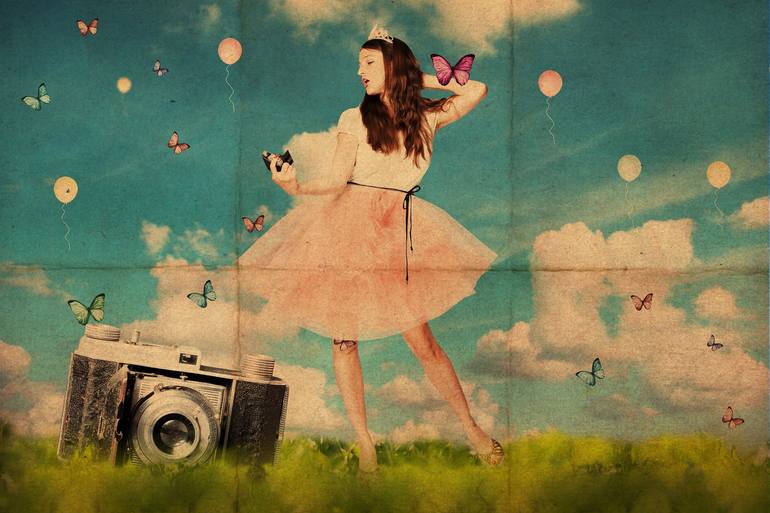 Marina makes best selfie photos Collage by Maria Snegireva | Saatchi Art