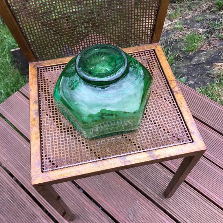 Hexagonal Frog Jar Sculpture by Andrzej Glowacki | Saatchi Art