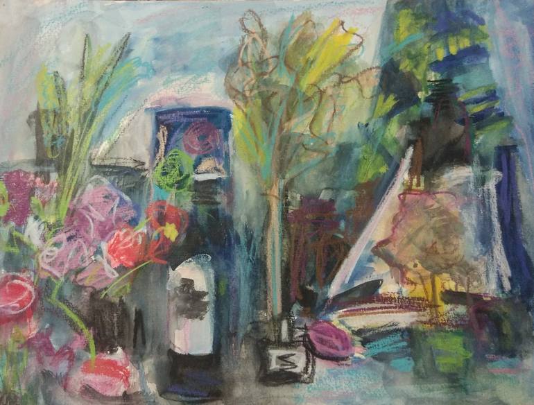 Still life with a boat Drawing by Marina Goryacheva | Saatchi Art