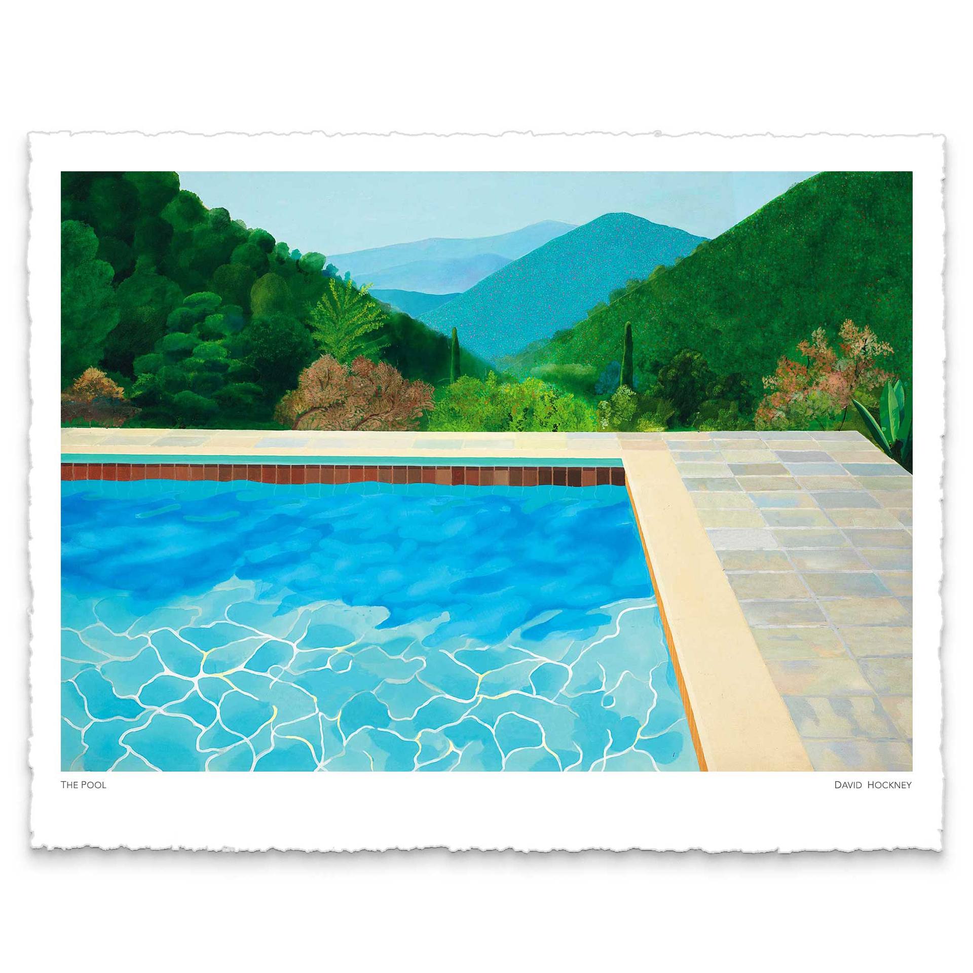 David Hockney Pool With Two Figures