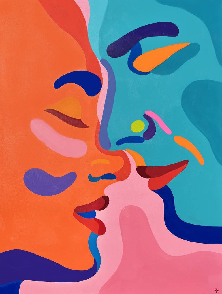 Us Painting by Agate Rubene | Saatchi Art