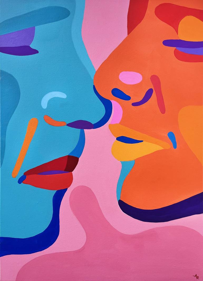 In Love Painting by Agate Rubene | Saatchi Art