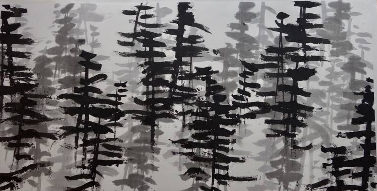 FOREST REVISITED II Painting by Victoria Genberg | Saatchi Art
