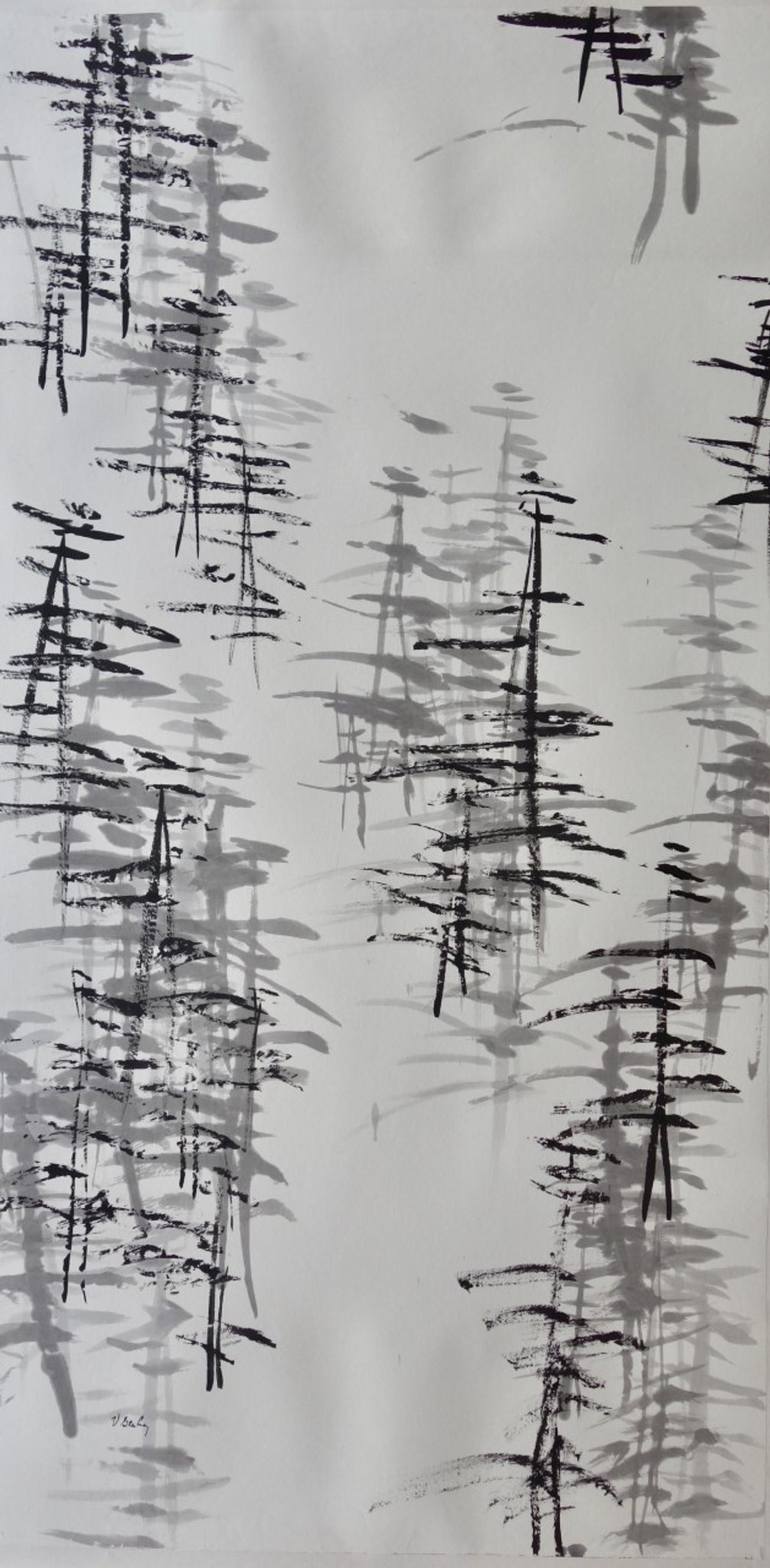 TALL AND STRAIGHT Painting by Victoria Genberg | Saatchi Art