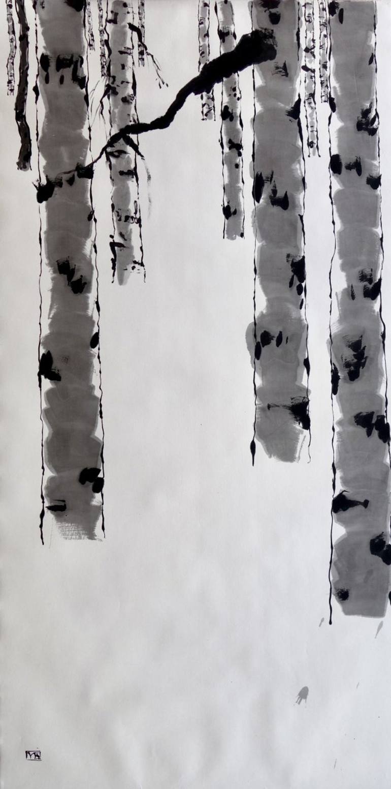 BIRCH I Painting by Victoria Genberg | Saatchi Art