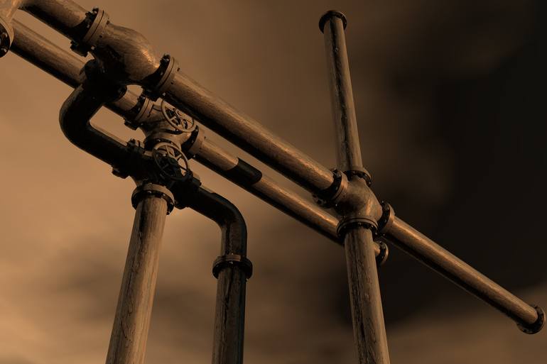 Tubi / Pipes Digital by Marco Mattiuzzi | Saatchi Art